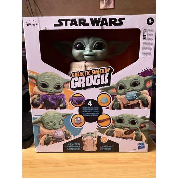 Hasbro | Toys | Star Wars Galactic Snackin Grogu Animatronic The ...